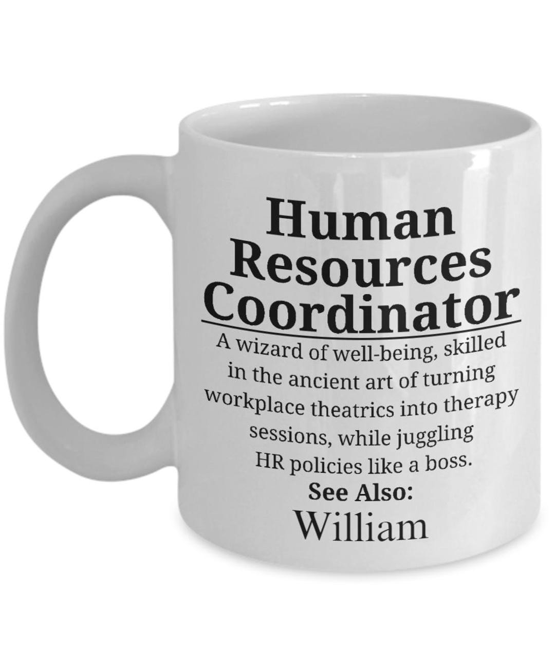 Hr Coordinator Mug, Personalized Gift, Gift for Hr, Human Resources ...