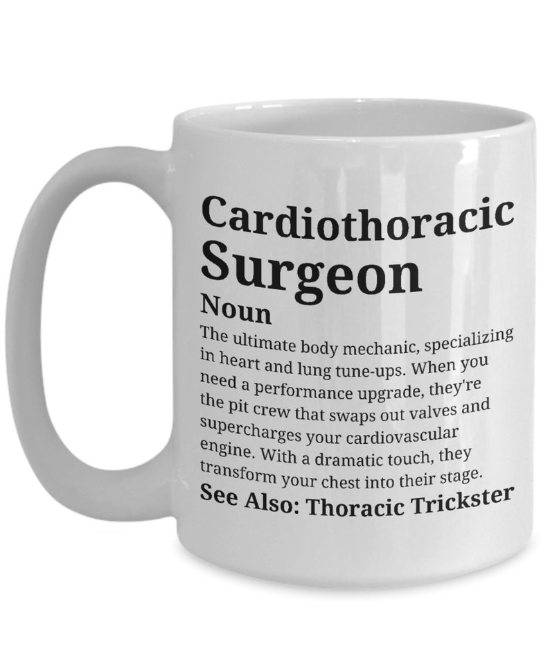 Surgeon Gift, Cardiothoracic Mug, Medical Doctor Gift, Heart Surgeon ... Surgeon Gift, Cardiothoracic Mug, Medical Doctor Gift, Heart Surgeon ...