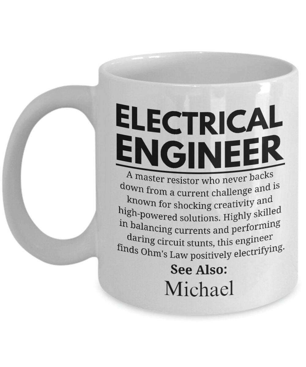 Electrical Engineer Mug, Custom Engineer Mug,funny Engineer Gift, Gift ...