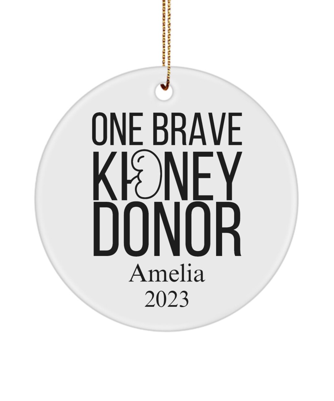 Kidney Donor Gift, Personalized Ornament, Organ Donor Ornament,kidney ...