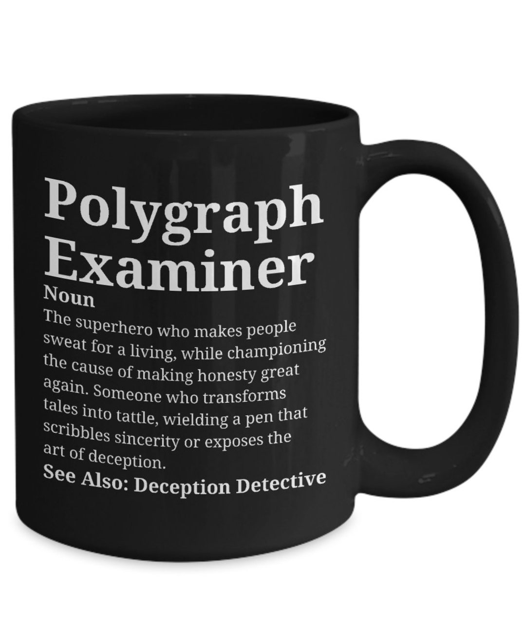 Polygraph Mug, Lie Detector Mug, Polygraph Gift, Gift for Examiner ...