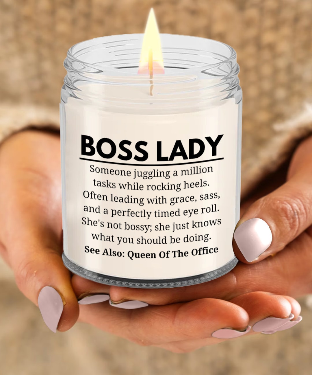 Boss Lady Candle, Boss Gift, Office Decor, Female Empowerment, Girl ...