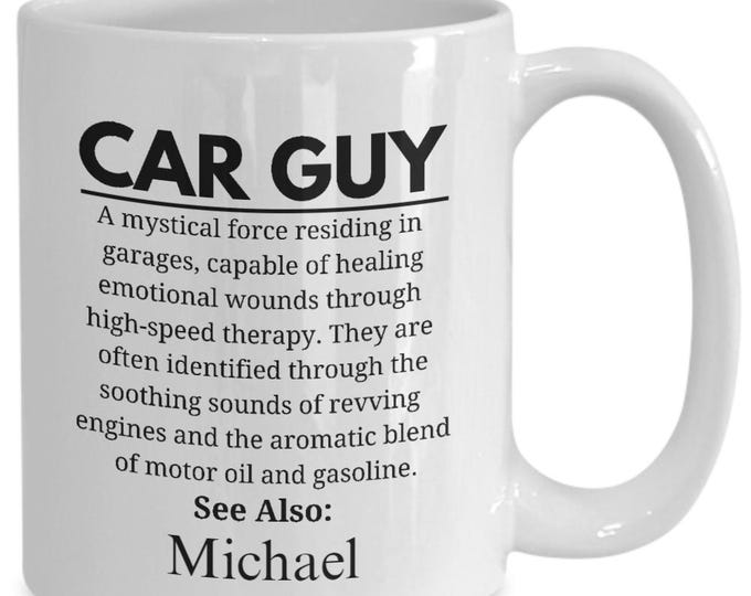 Funny Car Guy Mug Humor Coffee Cup for Auto Enthusiasts, Perfect Gift ...