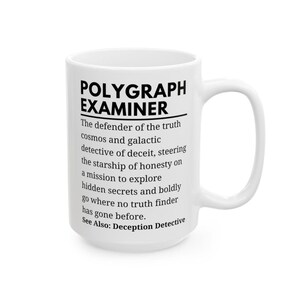 Polygraph Mug, Examiner Gift, Lie Detector Mug, Polygraph Expert Gift ...