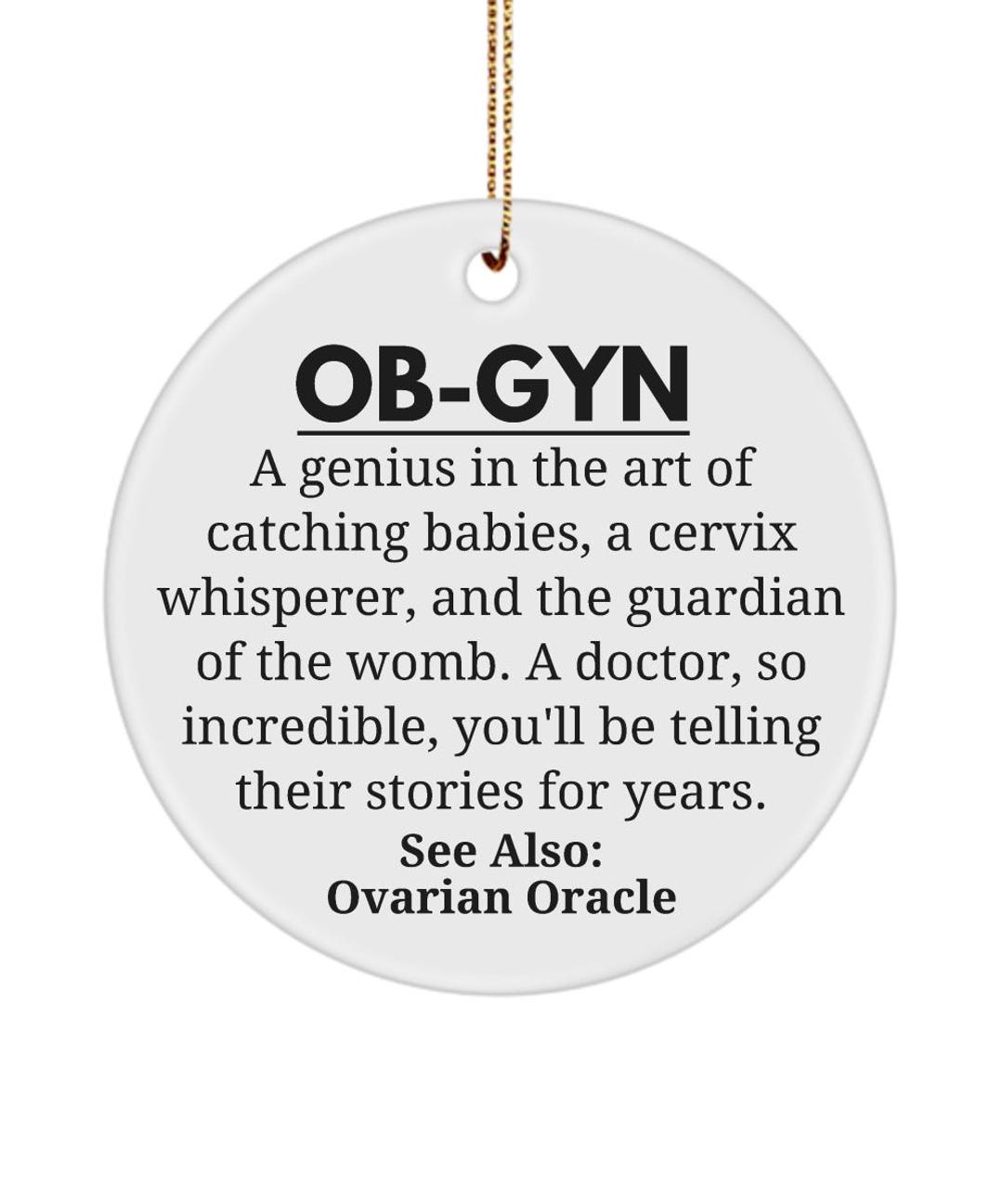 Obgyn Gift, Obgyn Ornament, Doctor Gift, Gynecologist Gift, Baby ...