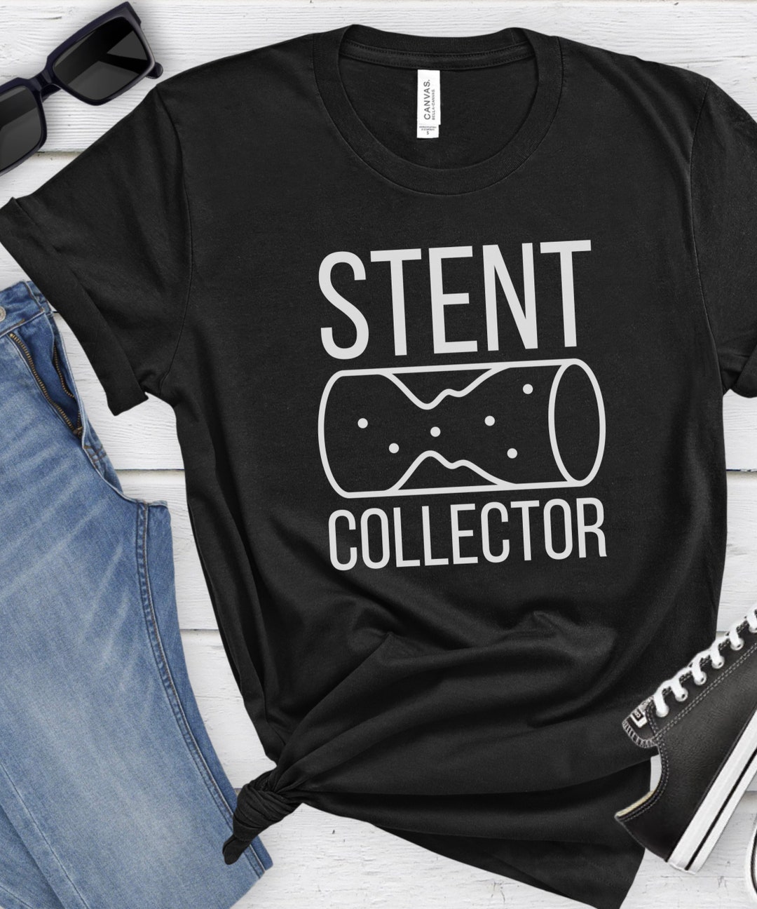 Stent Collector Shirt, Cardiology Gift, Heart Surgery Shirt, Medical ...