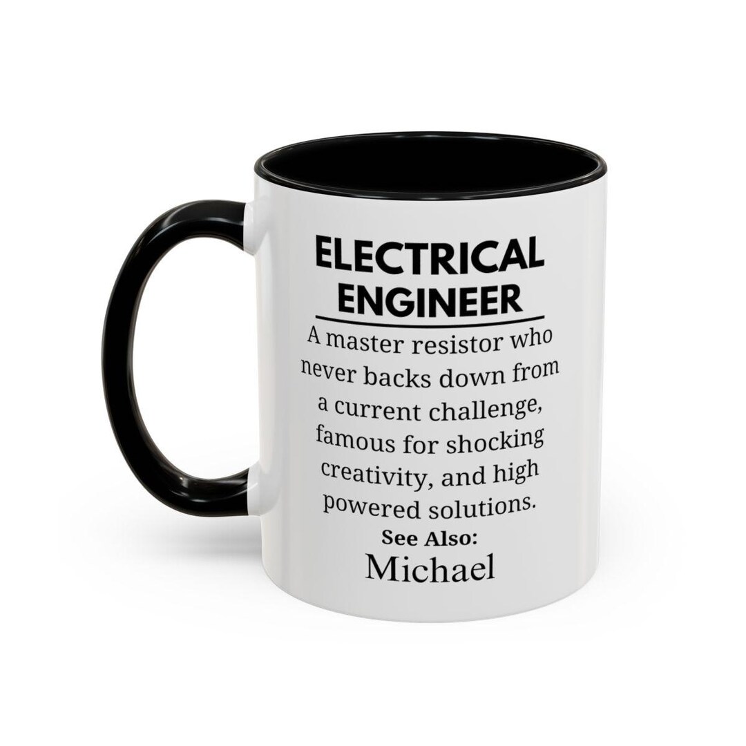 Electrical Engineer Personalized Mug, Funny Engineering Student Mug ...