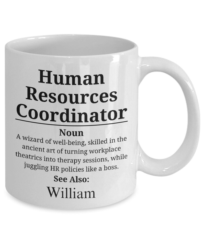 Hr Coordinator Mug, Personalized Gift, Gift for Hr, Human Resources ...
