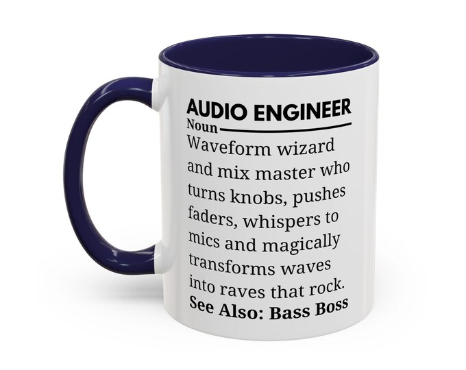 Sound Engineer Gift - Retro Music Gear Ceramic Coffee Mug, Music Gift ...