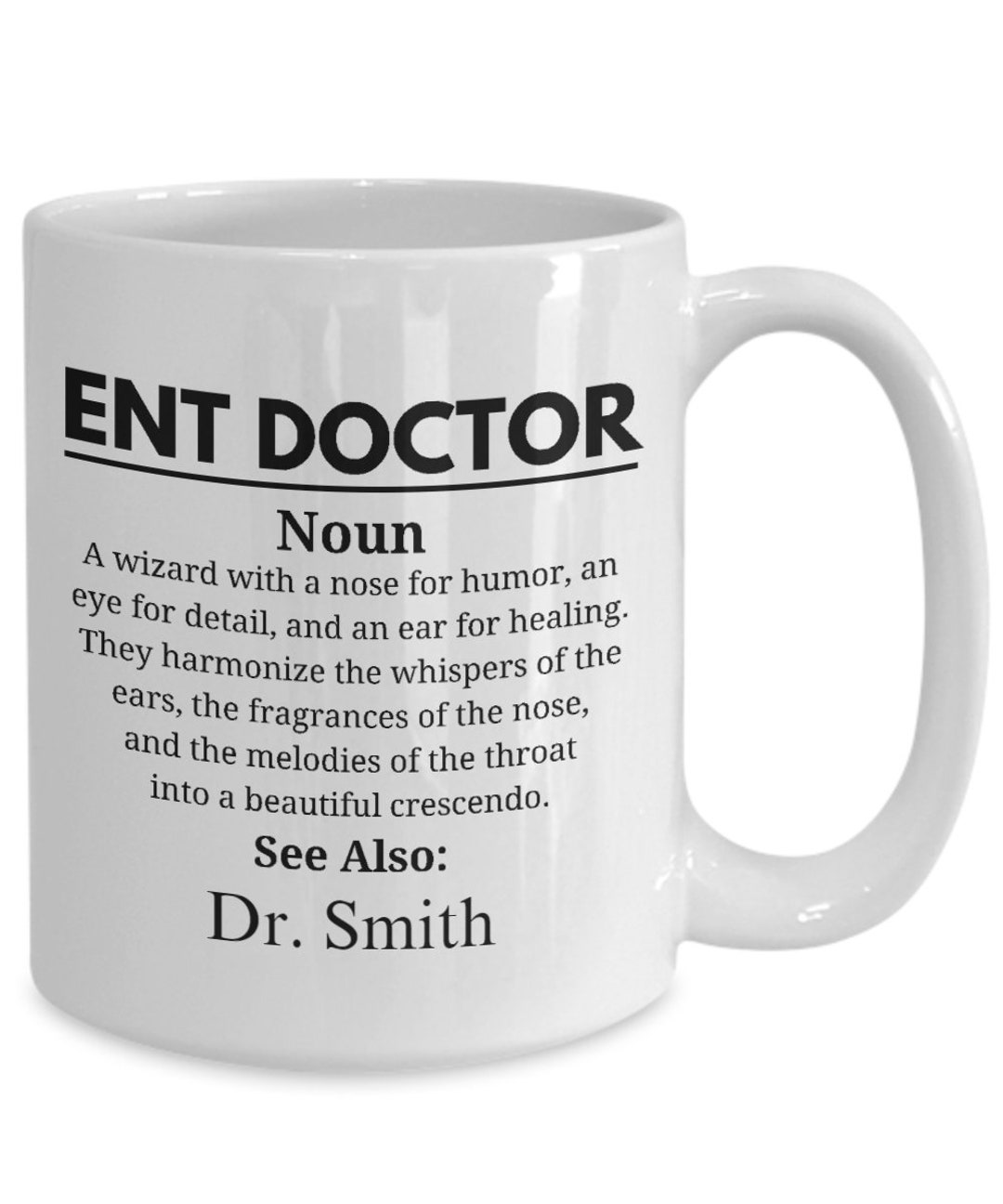Ent Doctor Mug, Personalised Mug, Funny Doctor Mug, Gift for Ent Doctor ...