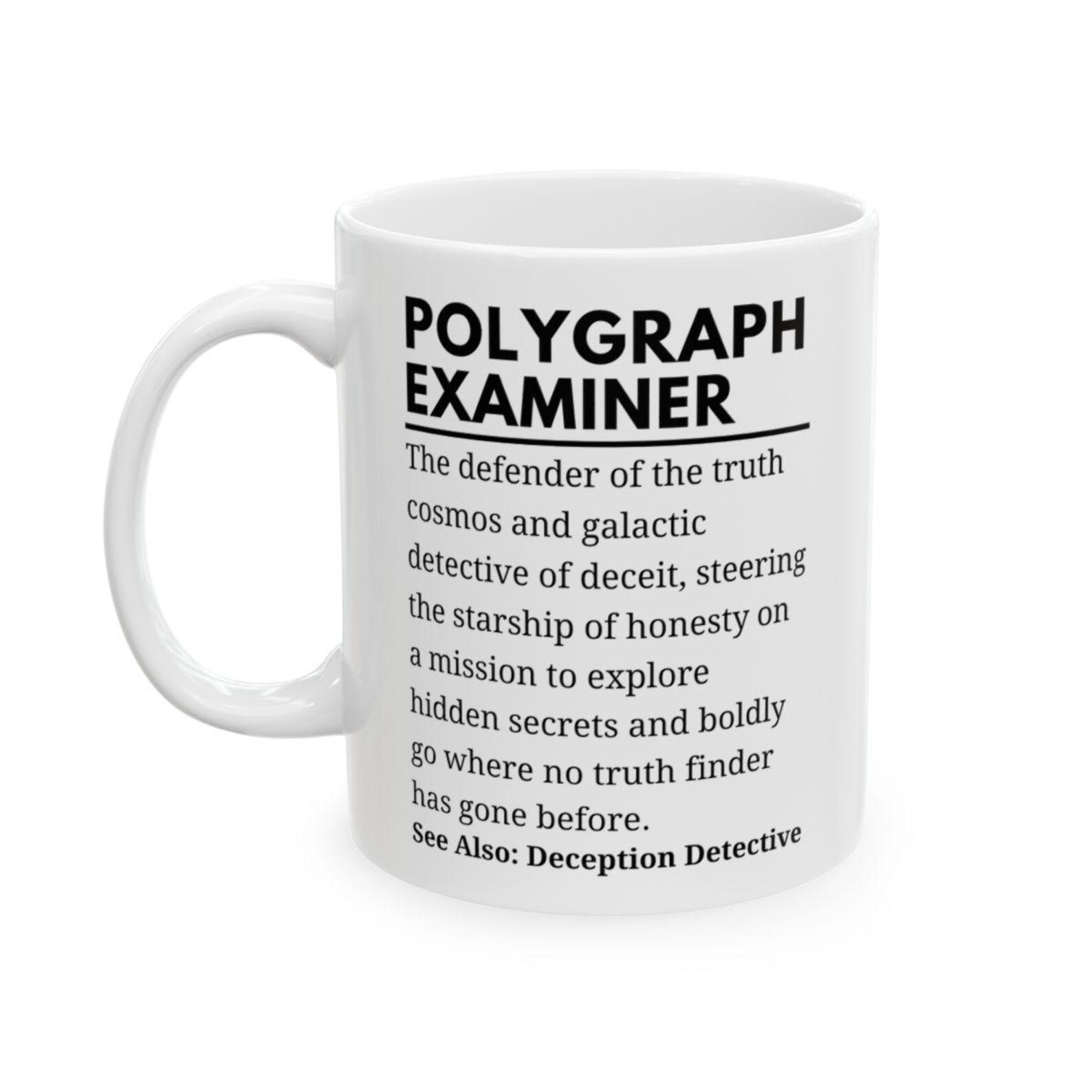 Polygraph Mug, Examiner Gift, Lie Detector Mug, Polygraph Expert Gift ...