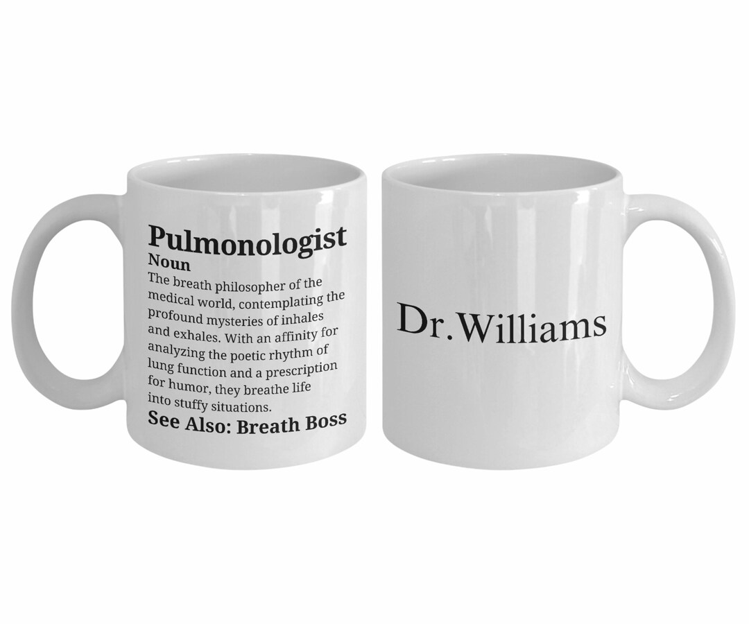 Pulmonologist Gift, Custom Doctor Mug, Pulmonary Specialist Mug, Doctor ...