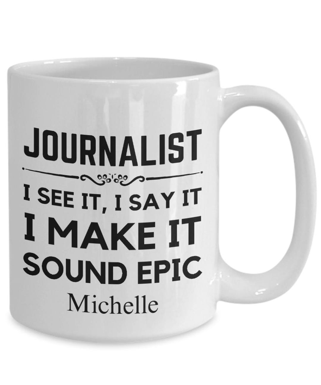 Journalist Mug, Custom Mug for Journalist, Journalism Graduation Gift ...