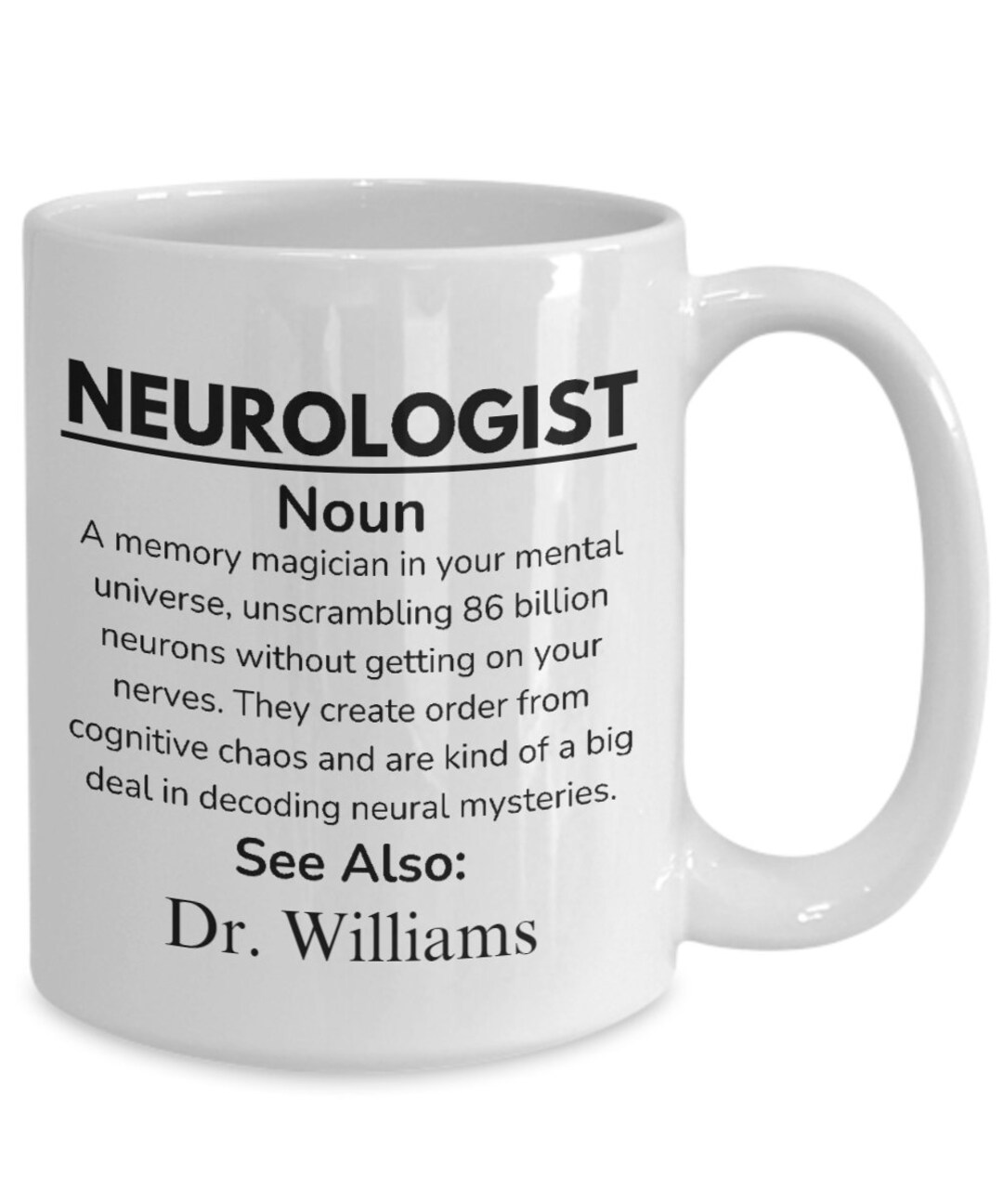 Neurologist Gift, Personalized Doctor Gift, Neurology Mug, Gifts for ...