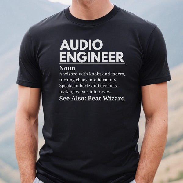 Audio Engineer Shirt - Etsy