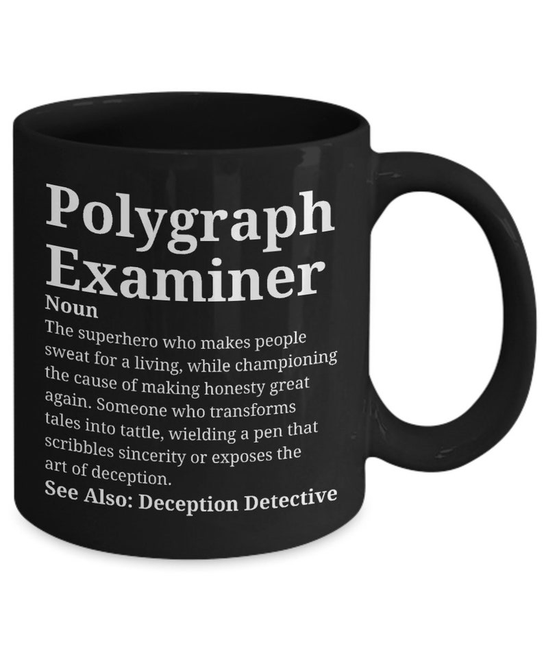 Polygraph Mug, Lie Detector Mug, Polygraph Gift, Gift for Examiner, Polygraph Expert Gift, Law ...
