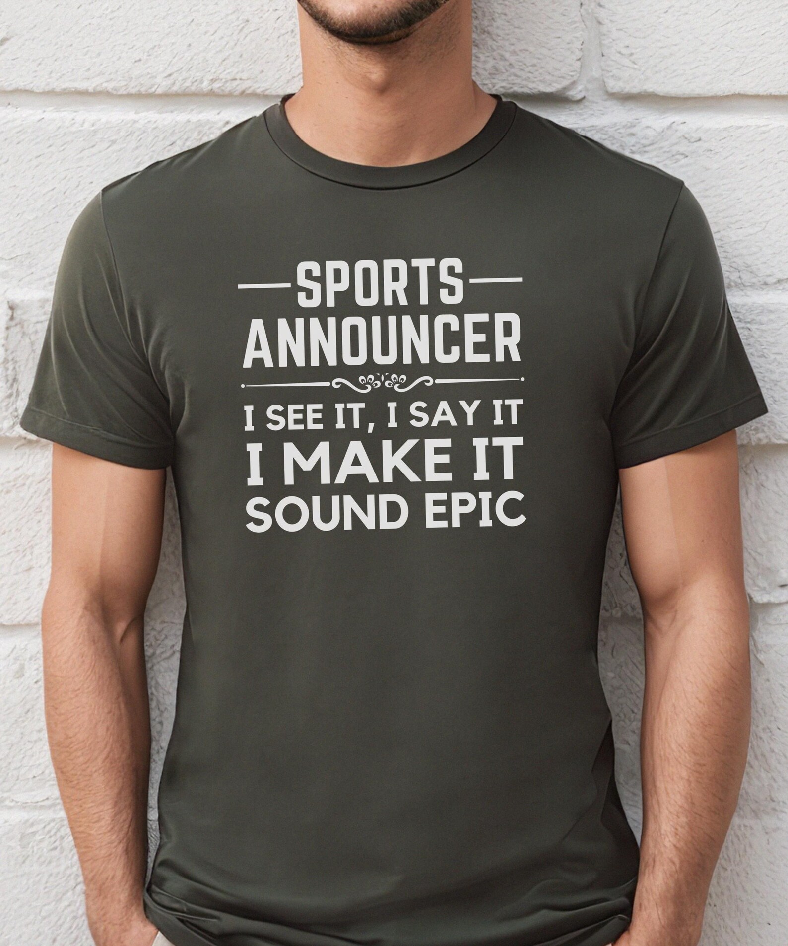 Sports Announcer Shirt, Sports Commentator Tee, Gift for Announcer ...