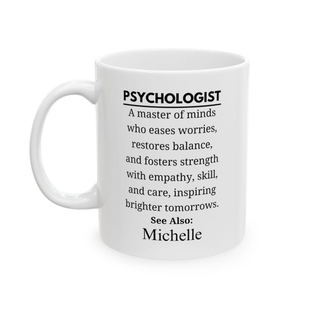 Psychologist Mug, Personalized Gift, Gift for Psychologist, Therapist ...