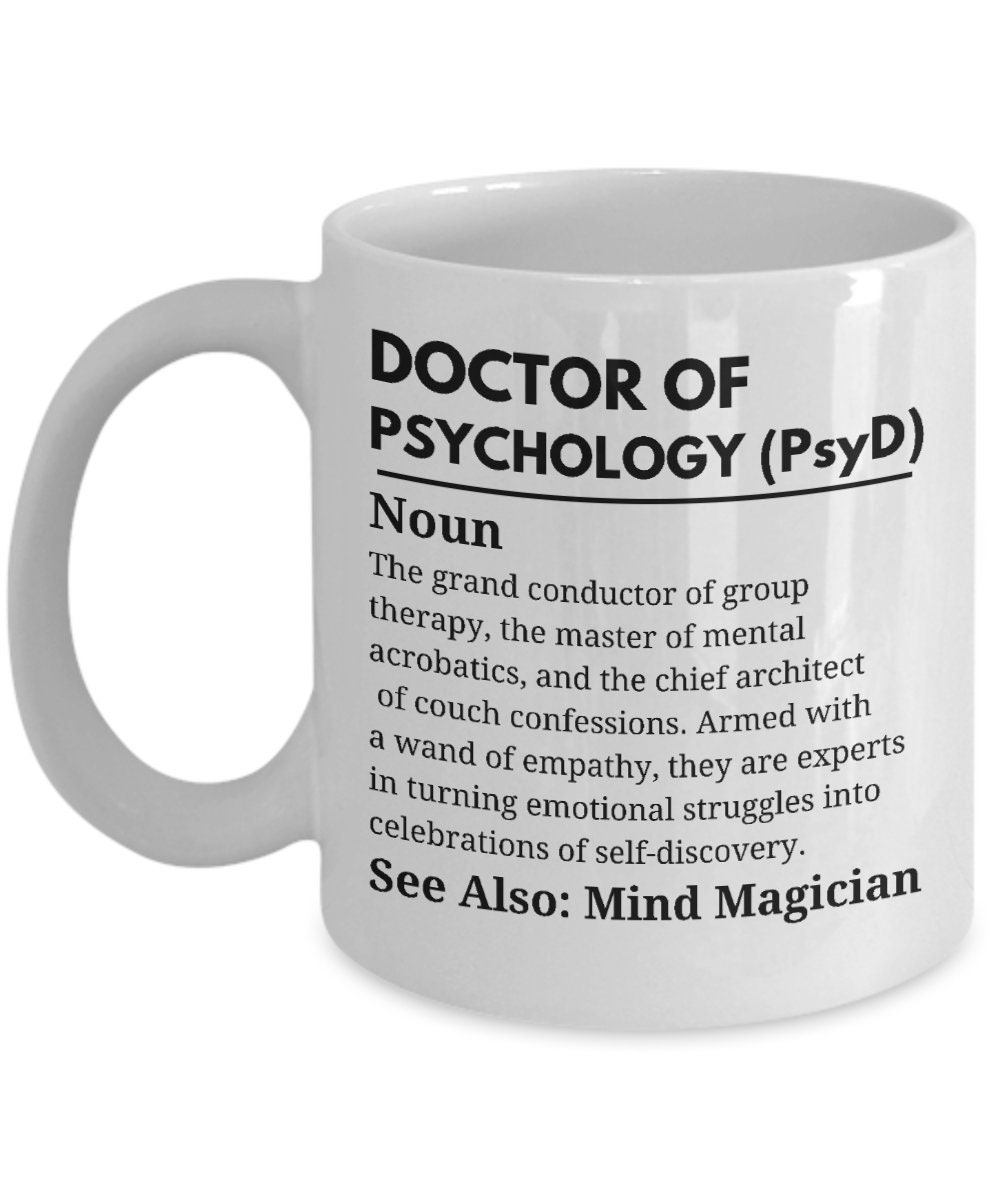 Psyd Mug, Psychology Mug, Doctor Gift, Doctoral Degree Present ...