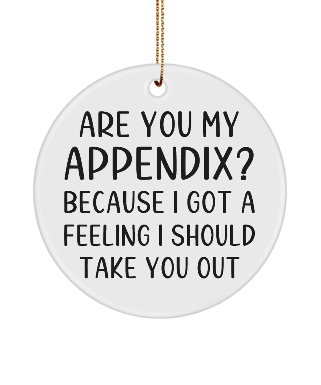 Appendicitis Gift, Funny Ornament, Get Well Gift, Surgery Gift ...