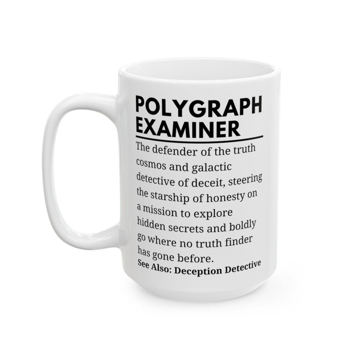 Polygraph Mug, Examiner Gift, Lie Detector Mug, Polygraph Expert Gift ...