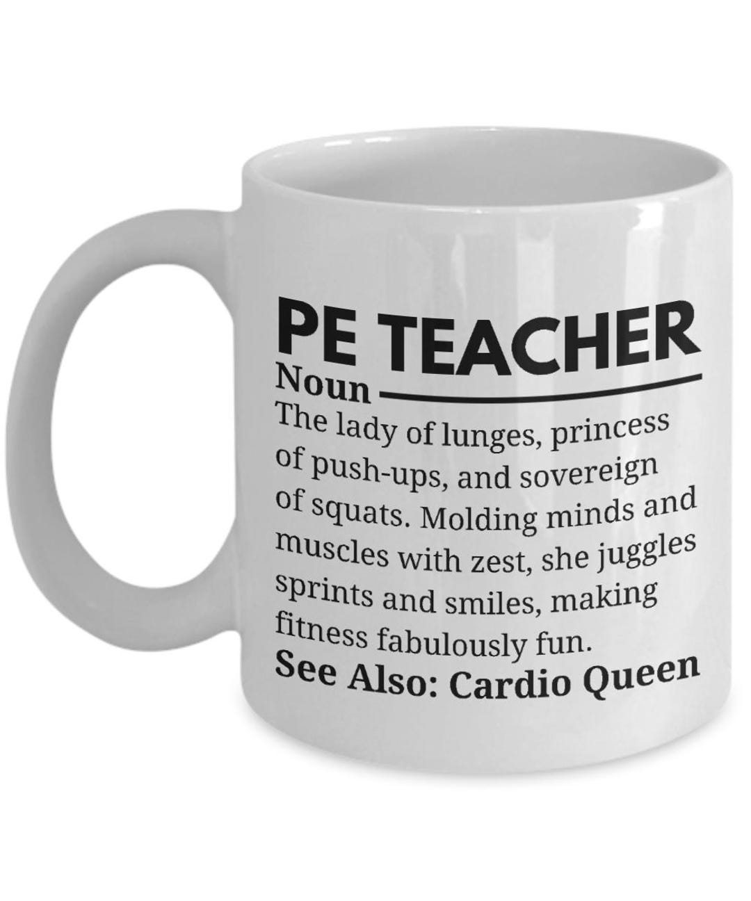 Pe Teacher Mug, Female Teacher Gift, Pe Coach Gift, Gym Teacher Mug ...