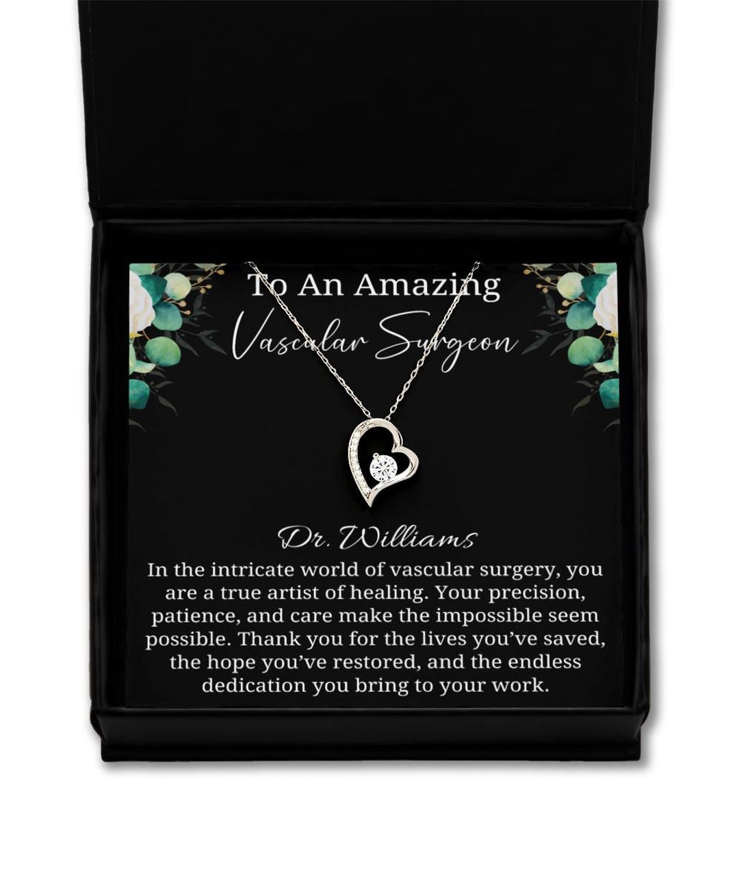 Vascular Surgeon Gift, Personalized Necklace, Doctor Jewelry, Hospital ...