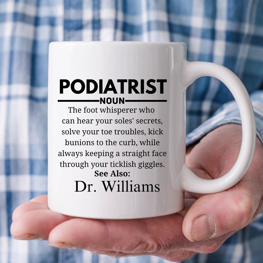 Podiatrist Gift, Personalized Mug, Foot Doctor Gift, Foot Specialist ...