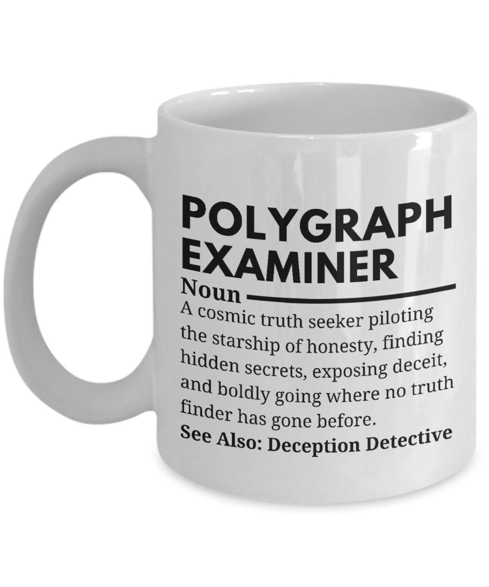 Polygraph Mug, Examiner Gift, Lie Detector Mug, Polygraph Expert Gift ...