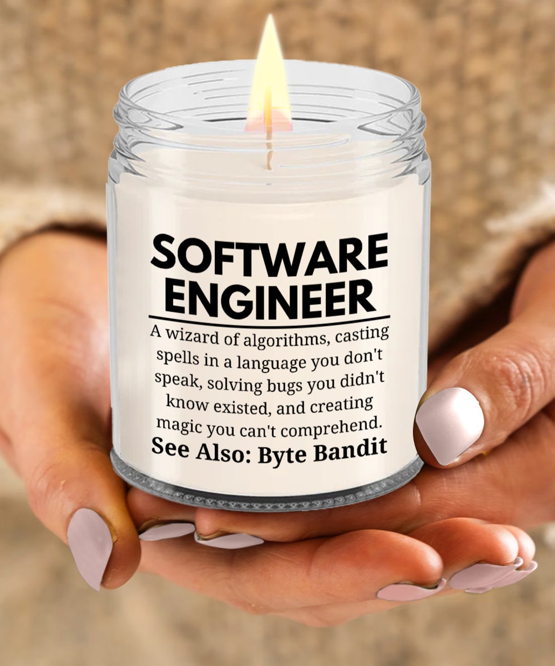 Software Engineer Gift, Tech Gift, Geek Candle, Coder Gift, Programmer Candle, Software Dev Gift ...