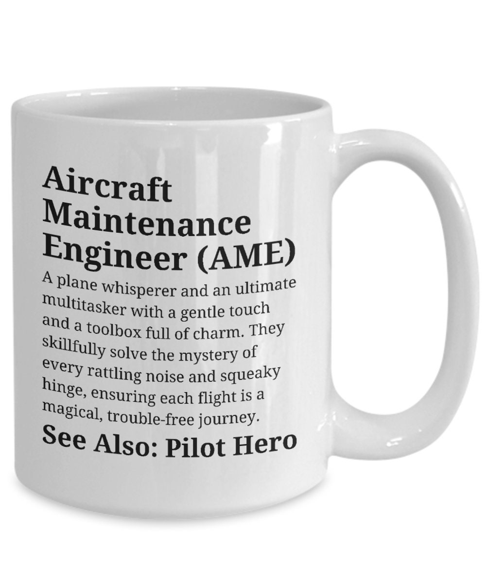Aircraft Engineer Mug, Aviation Gift, Airplane Mechanic Gift, Funny ...