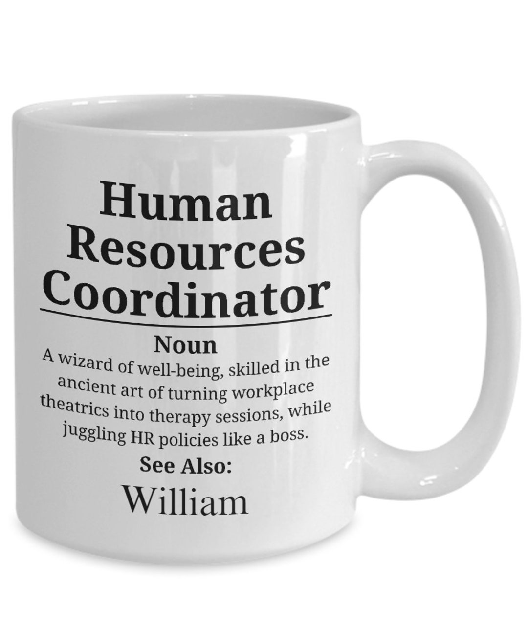 Hr Coordinator Mug, Personalized Gift, Gift for Hr, Human Resources ...