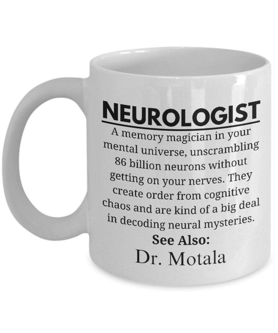 Neurologist Gift, Personalized Doctor Gift, Neurology Mug, Gifts for ...