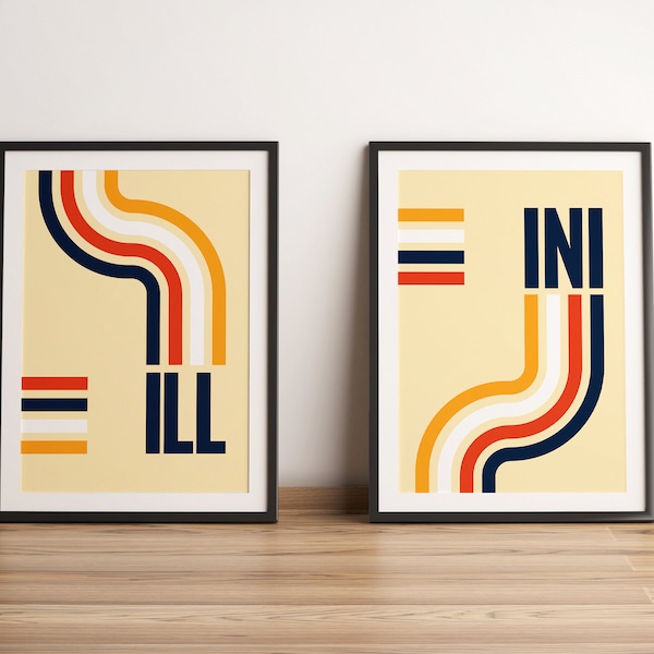 Illinois Poster - Etsy