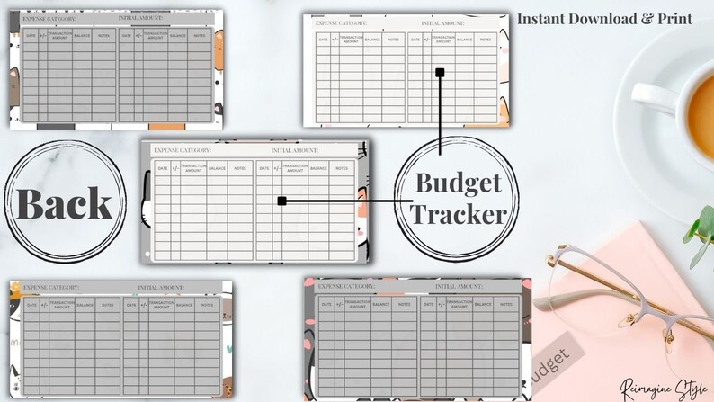 Cute Cats Printable Cash Envelopes Set of 5 With Transaction - Etsy