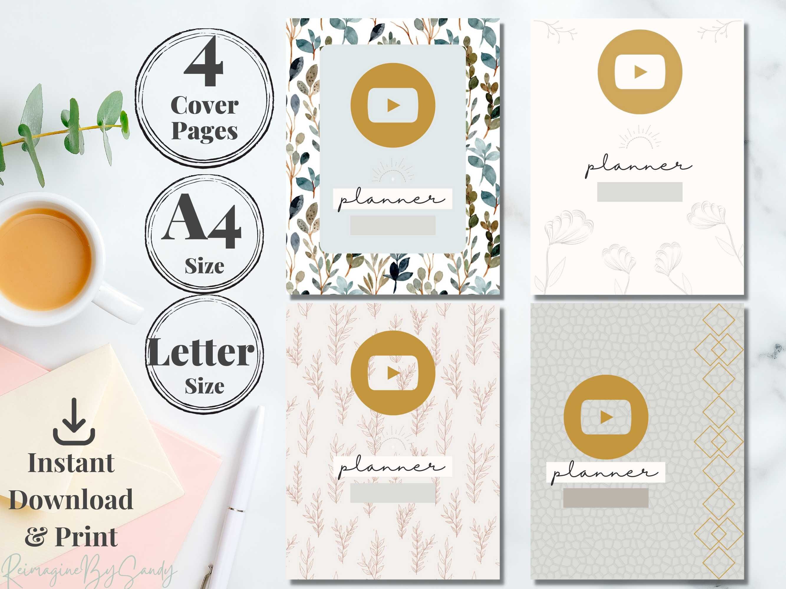 Printable Youtube Content Planner - Youtube Video Planning Journal ...