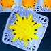 TANGLED Sun Crochet Square Pattern / PDF Written Pattern / English - Etsy