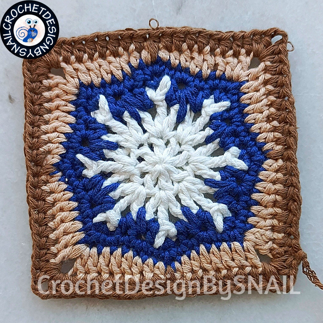 Snowflake Granny Square Pattern / Instant Digital Download PDF English ...