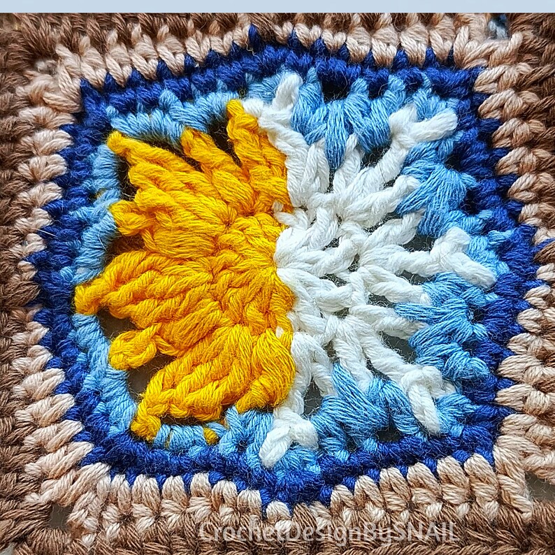 4 Elements Granny Square Patterns / Instant Digital Download PDF ...