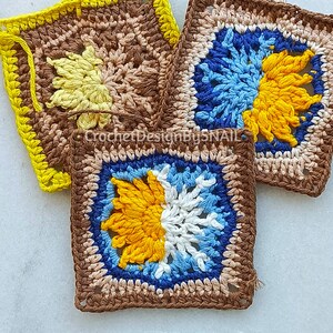 Fire and Water Granny Square Pattern /PDF Written Pattern/ ENGLISH - Etsy