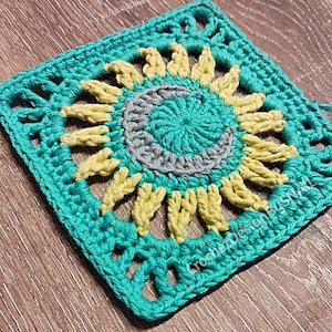 Moon and Sun Together Granny Square Pattern /pdf/english - Etsy