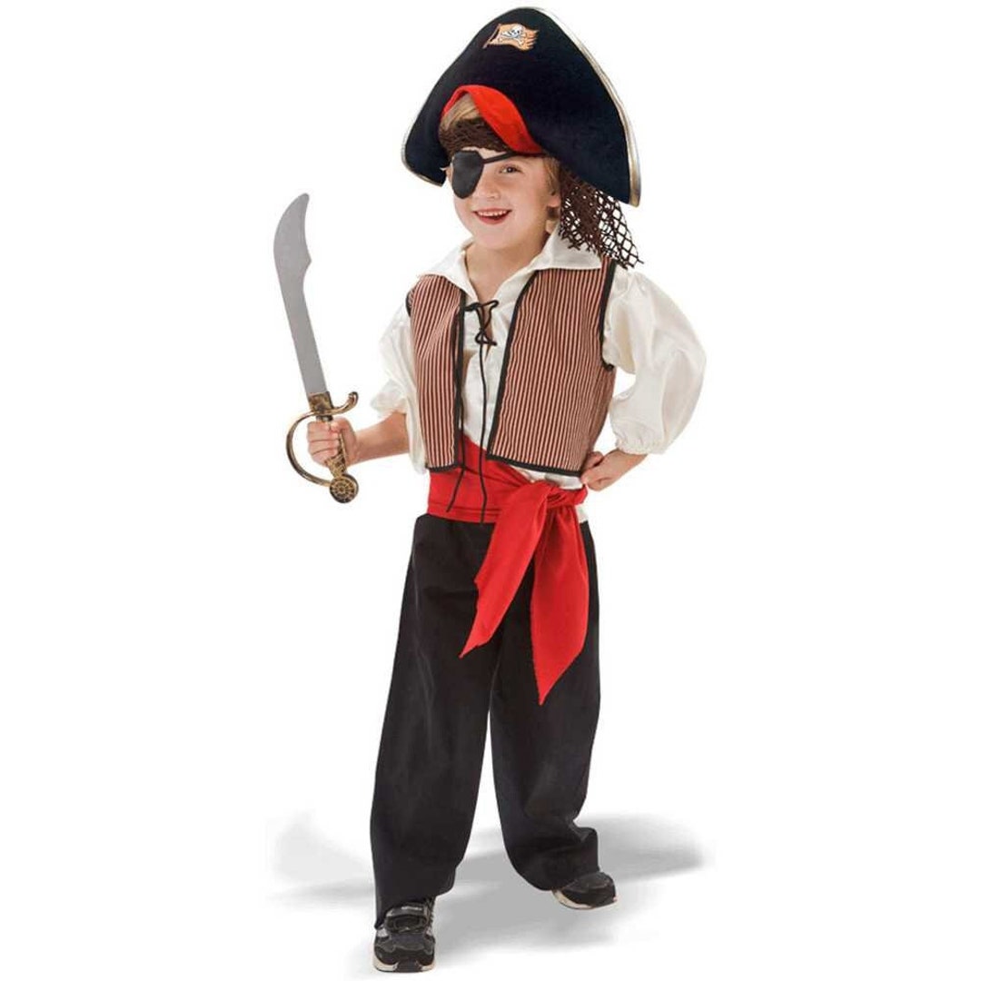Pirate Mate Kid's Costume: Shirt, Vest, Trousers, Hat & Sash - Etsy
