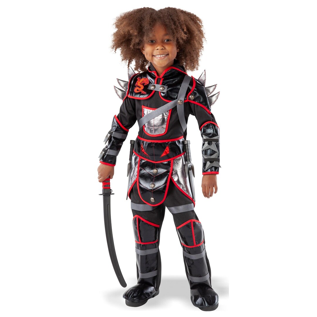 NEW Red Ninja Warrior Halloween Costume - Etsy