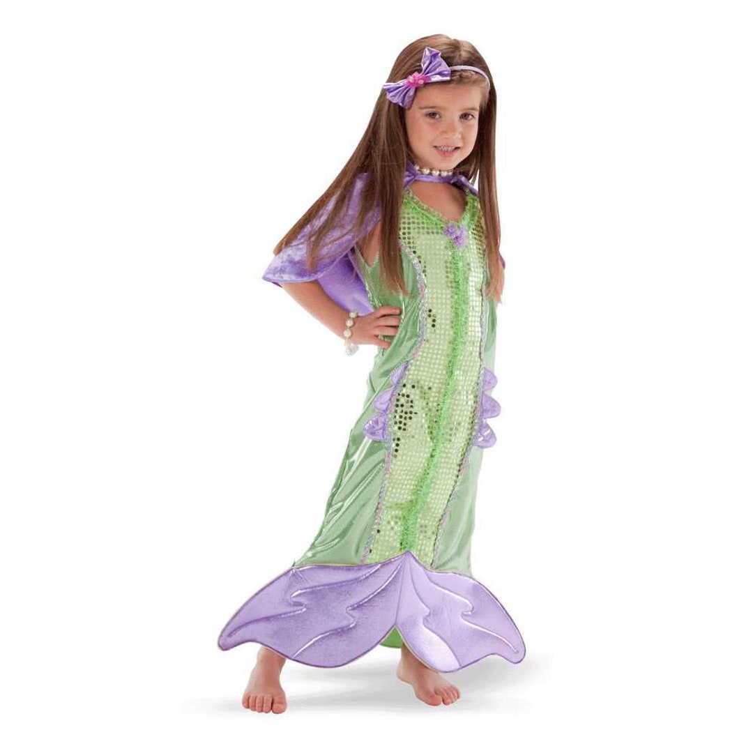 SALE - Mermaid Dress-up Costume in Green and Lavender - Etsy