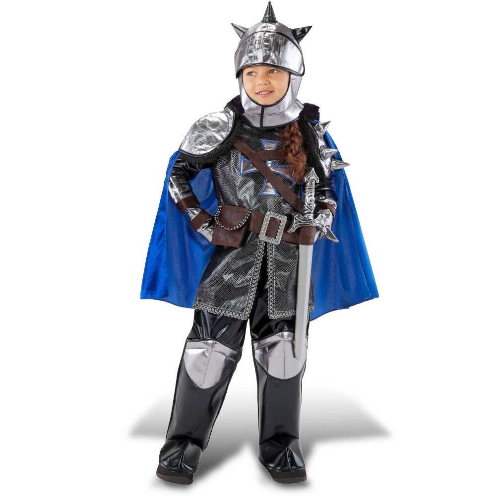 Silver Knight Costume: Spiked Armor, Cape, Helmet - 4 Piece Set - Etsy