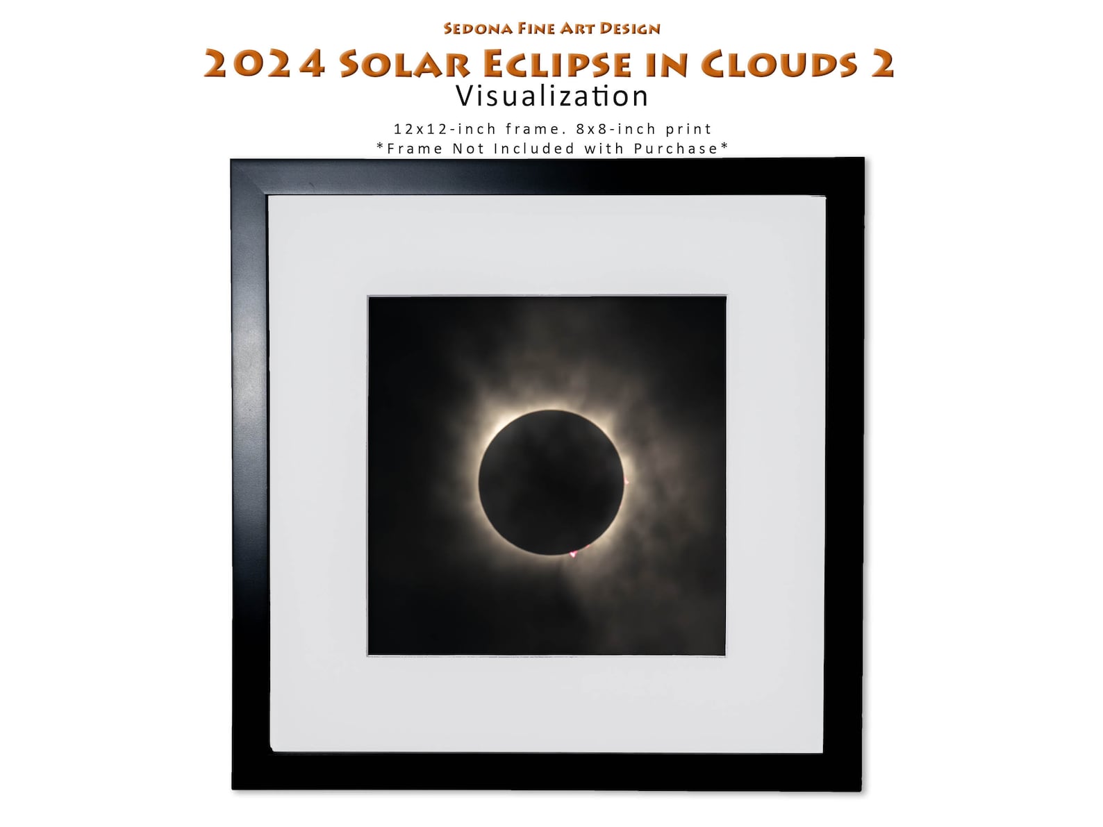 Solar Eclipse #2 - 2024 Total Eclipse Wall Art Print - Etsy