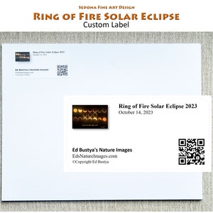 Solar Eclipse - Ring of Fire Wall Art Print Composite of the 2023 Annular Solar Eclipse With ...