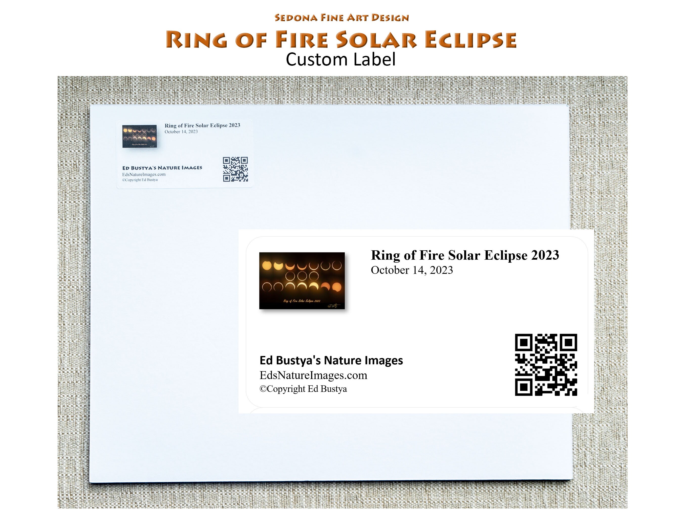 Solar Eclipse Ring of Fire Wall Art Print Composite of the 2023 Annular Solar Eclipse With ...