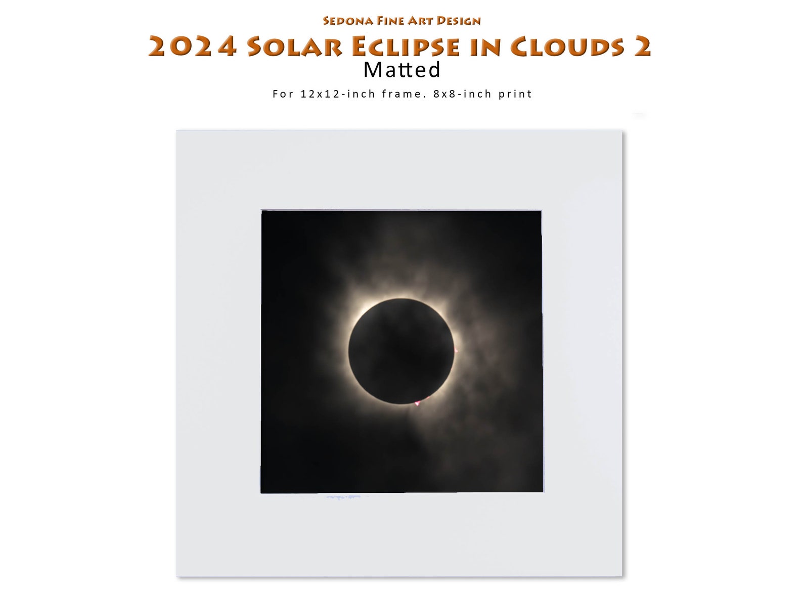 Solar Eclipse #2 - 2024 Total Eclipse Wall Art Print - Etsy