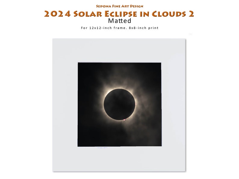 Solar Eclipse #2 - 2024 Total Eclipse Wall Art Print - Etsy